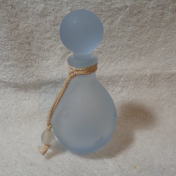 BALOS | Bath & Body | Blue Frosted Raised Bubble Perfume Bottle | Poshmark
